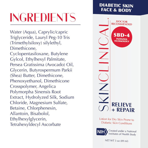 Relieve + Repair Diabetic Skin Cream – SKINCLINICAL